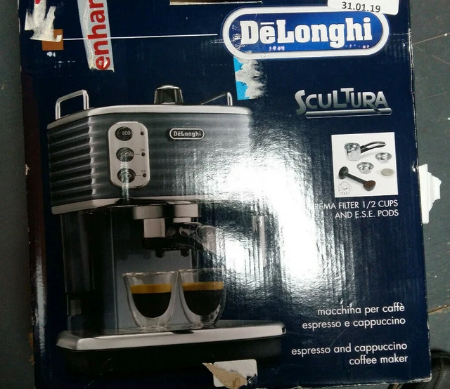 DELONGHI CZ351 SCULTURA Traditional Espresso Coffee Machine - Silver ...