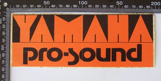 VINTAGE YAMAHA PRO-SOUND Logo Retail Pos Souvenir Advertising Promo ...