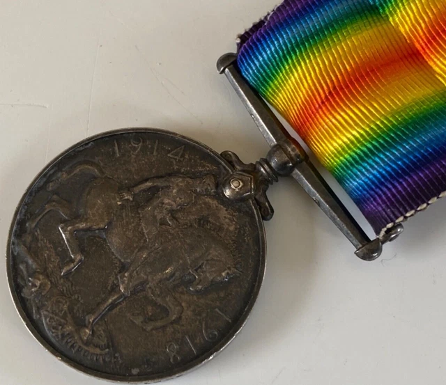 WORLD WAR ONE WW1 MEDAL 32619 pie. j. Johnson south staffs REGIMENT £8. ...