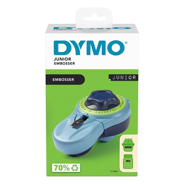 DYMO JUNIOR RELIEF labeler 3D label printer with ultra-resistant ABS ...