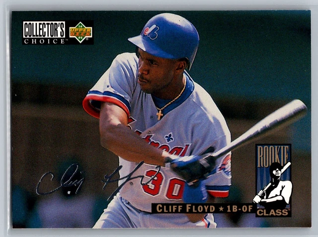 CLIFF FLOYD 1994 Collector's Choice Rookie Class Silver Signature #7 ...
