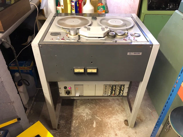 RARE STUDIO PHILIPS Pro 51 EL3501 reel to reel tape recorder 15 / 30 ...