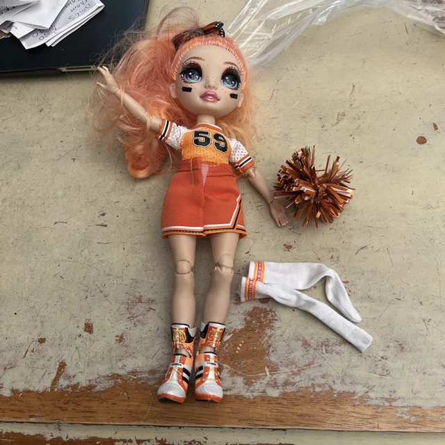 RAINBOW HIGH DOLL cheerleader Poppy Rowan cheer outfit clothes box5 £12 ...