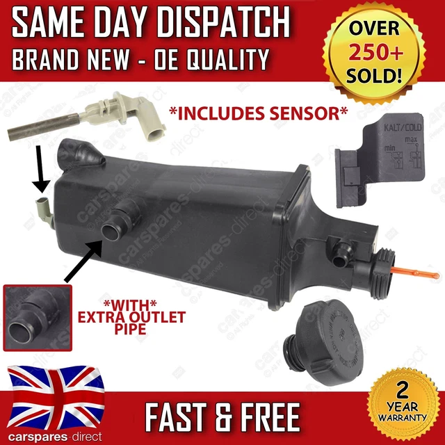 BMW 3 E46 X3 E83 X5 E53 Z4 E85 E86 Radiator Coolant Expansion Header ...