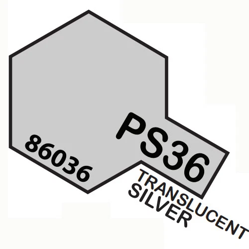 VERNICE SPRAY PER Policarbonato 100 Ml. Translucent Silver Ps36 TAMIYA ...