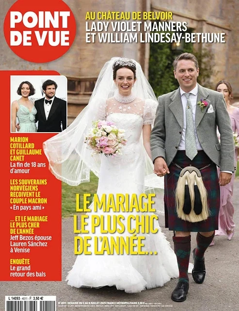 POINT DE VUE Mariage Lady VIOLET MANNERS_JEFF BEZOS_MARION COTILLARD 07 ...