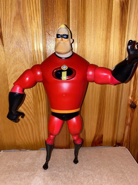 DISNEY PIXAR 14” Mr Incredible Talking Action Figure 2003 Hasbro Tested ...