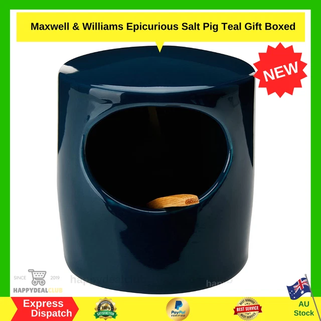 NEW MAXWELL & Williams Epicurious Salt Pig Gift Box, Black AU stack $19 ...