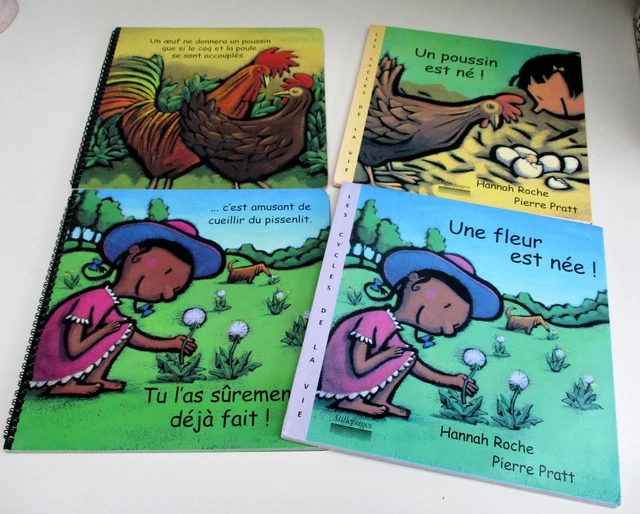 UNE FLEUR EST née et Un poussin est né , « les cycles de la vie » EUR 8 ...