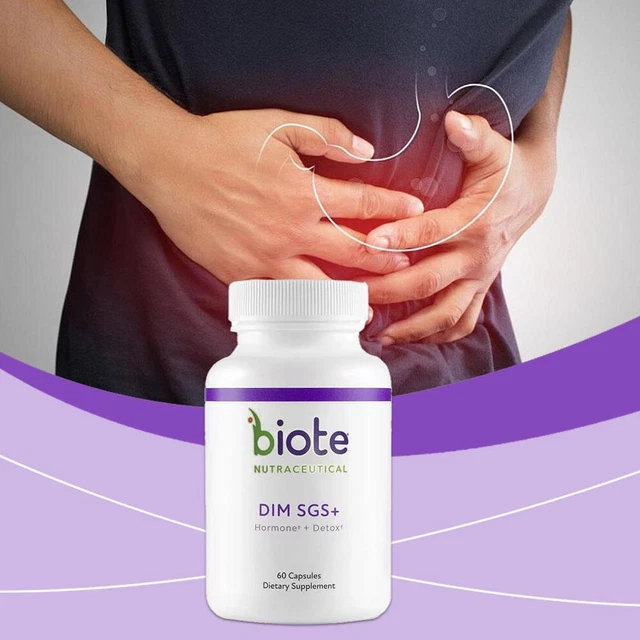 5X BIOTE NUTRACEUTICALS - DIM SGS + - Hormone + Detox (60 Capsules- £21 ...