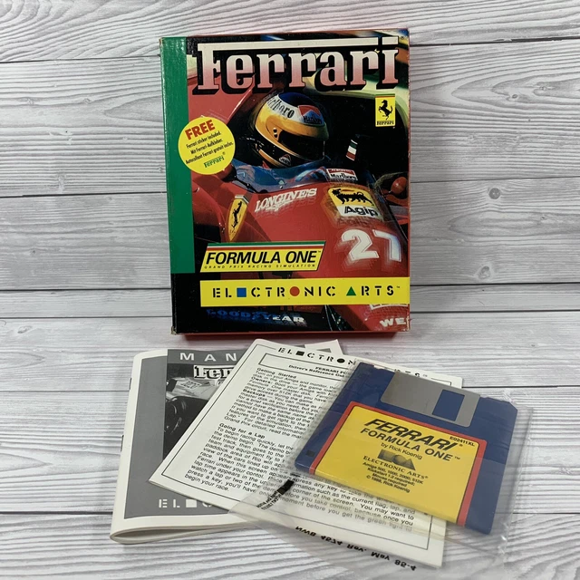 FERRARI F1 COMMODORE Amiga Vintage Video Game Electronic Arts Boxed ...