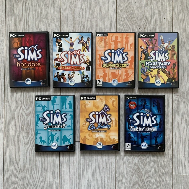 THE SIMS 1 Deluxe Base Game 7 Expansion Packs Collection Pc Bundle £14. ...