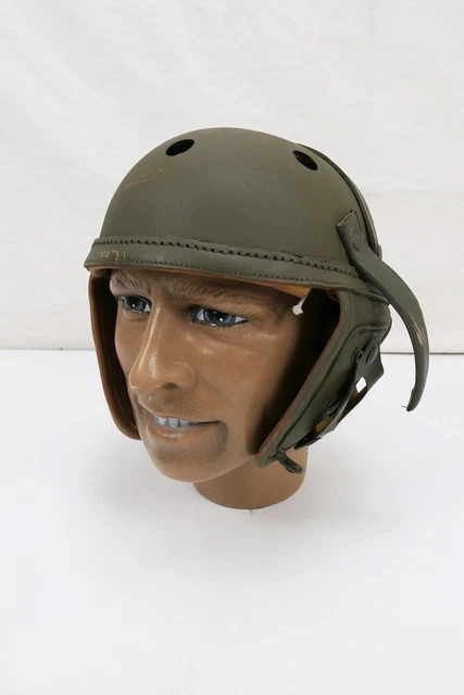 US ARMY WW2 Tank Helmet Tank Helmet Tanker Helmet M-1938 Tank Helmet £ ...