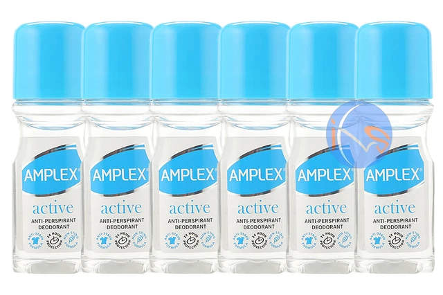 6 X AMPLEX Active Anti-Perspirant Deodorant Roll On 50ml £8.88 ...