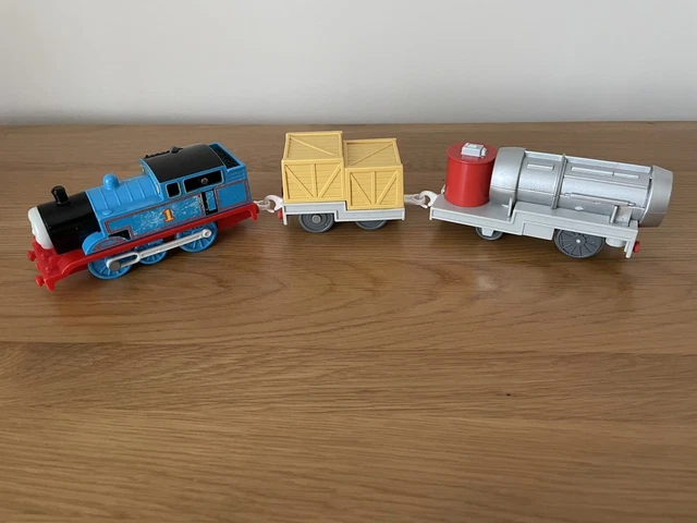 TOMY TRACKMASTER Battery Thomas the Tank Engine With Jet Engine and Box ...