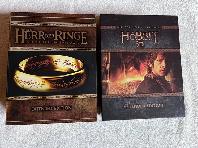 DER HERR DER Ringe + Der Hobbit 3D | Trilogien Extended Edition | Blu ...