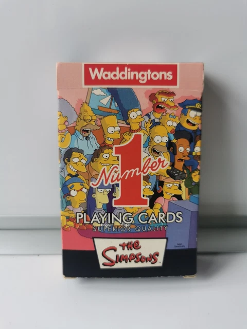 WADDINGTONS NUMBER 1 The Simpsons Playing Cards Rare Collectable ...