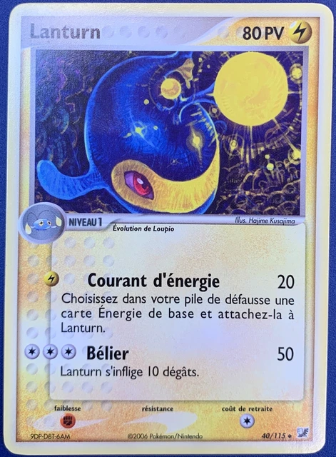 CARTE POKÉMON RARE Lanturn ! 40/115 - EX Forces Cachées - 2006 - Excellent état EUR 4,00 ...