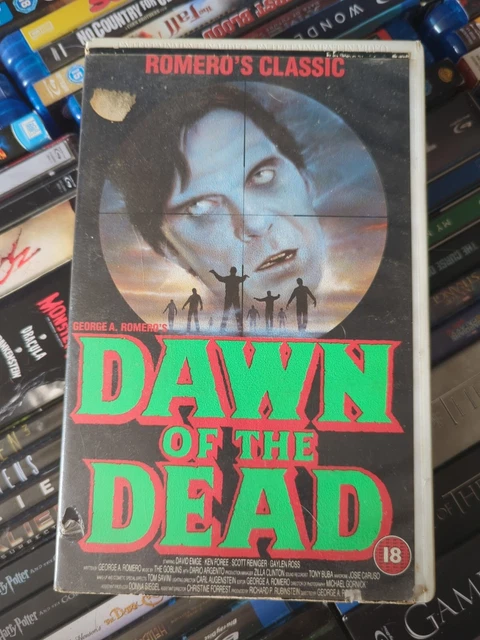 DAWN OF THE DEAD VINTAGE VHS VIDEO Ex Rental HORROR GEORGE ROMERO £19. ...