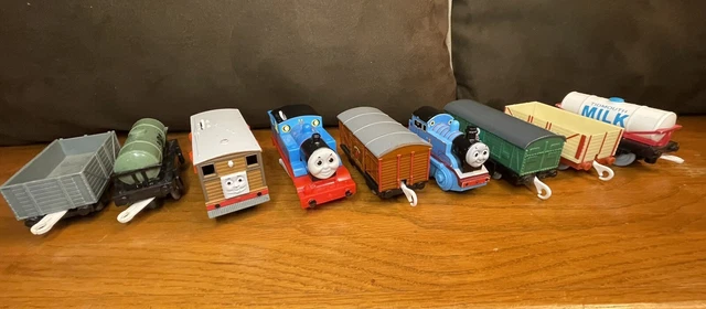 THOMAS AND FRIENDS Toby Train Box Car Sodor Gullane Mattel Hit Toy LOT ...