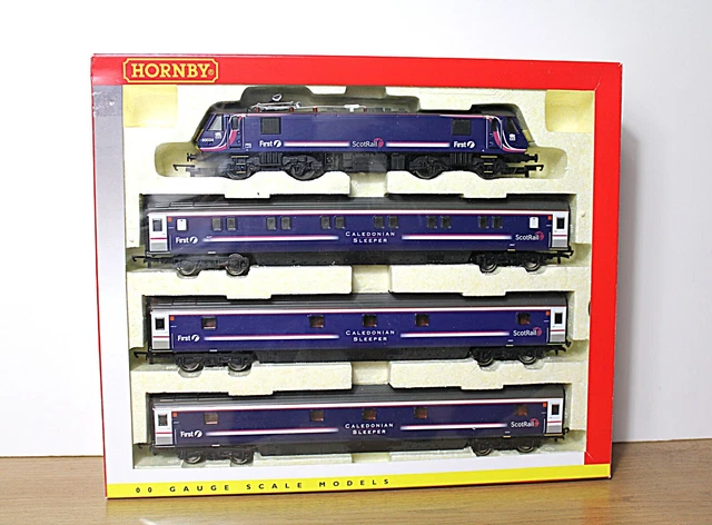 HORNBY FIRST CALEDONIAN Sleeper EWS ScotRail Klasse 90 024 & 3 Mk3 ...