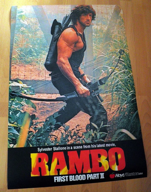 AFFICHE / POSTER 60x90 cm "Rambo First Blood Part 2" Sylvester Stallone ...