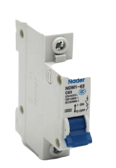 NADER NDM1-63 C63 Circuit Breaker £9.89 - PicClick UK