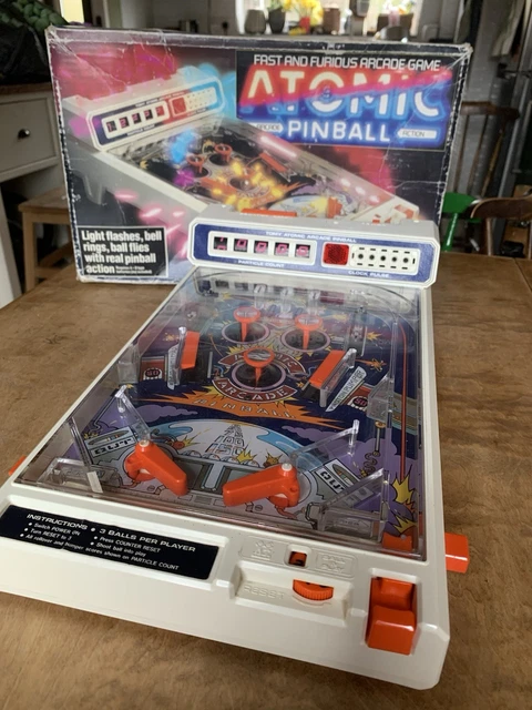 ATOMIC PINBALL TOMY Arcade Action Game 1979 £19.44 - PicClick UK