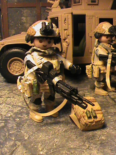 PLAYMOBIL CUSTOM US Division De Cavalerie (Syrie-2017) Ref-0019 Bis EUR ...