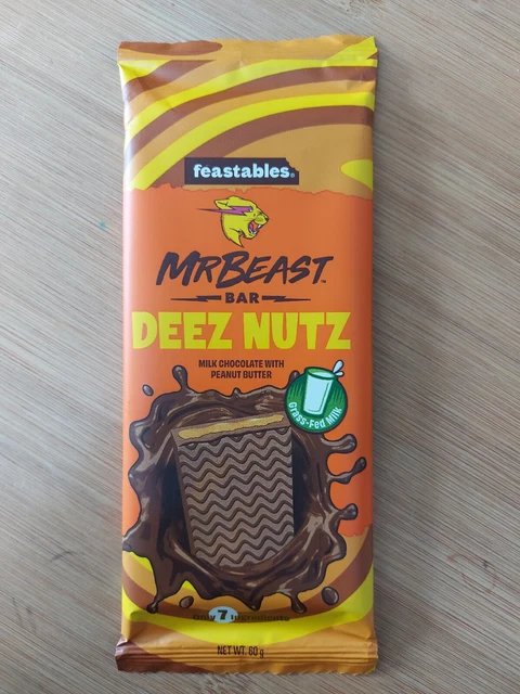 MR BEAST FEASTABLES Chocolate DEEZ NUTS £5.00 - PicClick UK