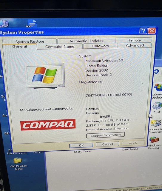COMPAQ PRESARIO SR1000 Desktop PC - Windows XP Intel Pentium 4 Retro £ ...