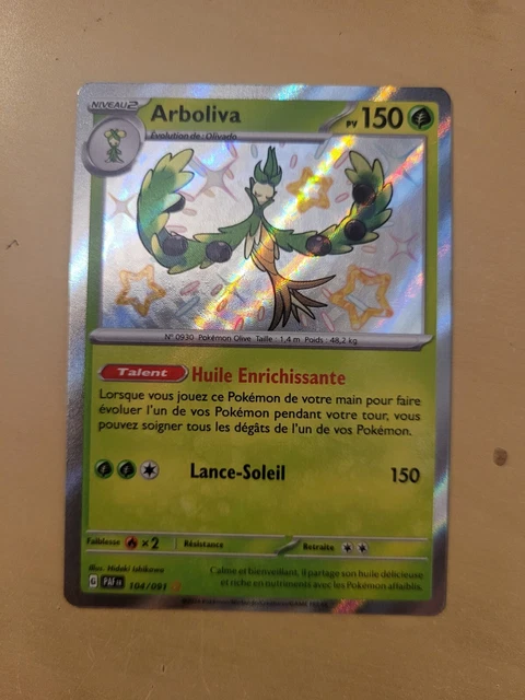 CARTE POKÉMON - Arboliva Shiny 104/091 - EV4.5 Destinées de Paldea FR EUR 7,00 - PicClick FR
