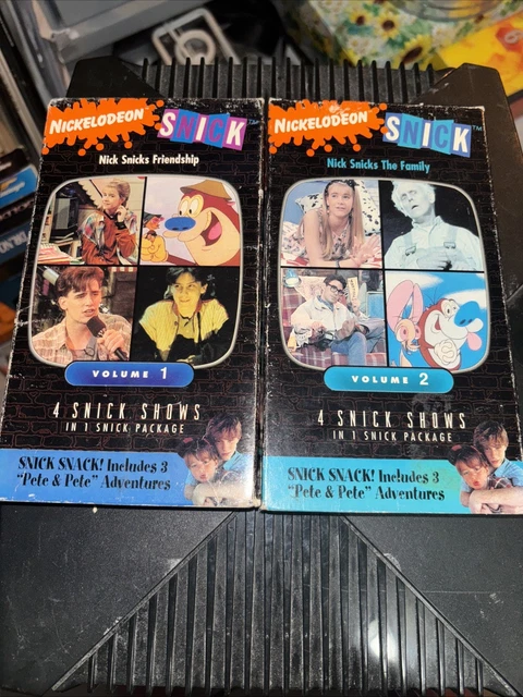 NICKELODEON SNICK VOL 1 & 2 VHS 90’s Nick At Night Clarissa Ren Stimpy ...