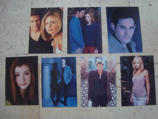 7 BUFFY POSTCARDS Sarah Michelle Gellar David Boreanaz Alyson Hannigan ...