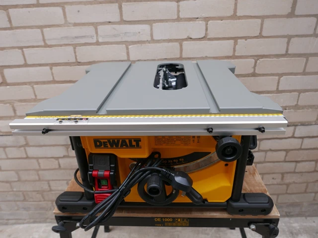 DEWALT DWE7485 240 volt table saw motor roll cage & table top only £296 ...