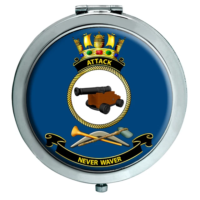 HMAS ATTACK ROYAL Australian Navy Compact Mirror £14.99 - PicClick UK