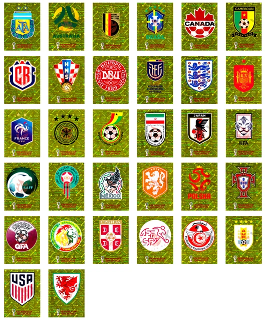 PANINI FIFA WORLD Cup Qatar 2022 BLUE Border Parallel Stickers #FRA1 ...