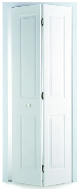 WICKES CHESTER WHITE Smooth Moulded 4 Panel Internal Bi-Fold Door ...