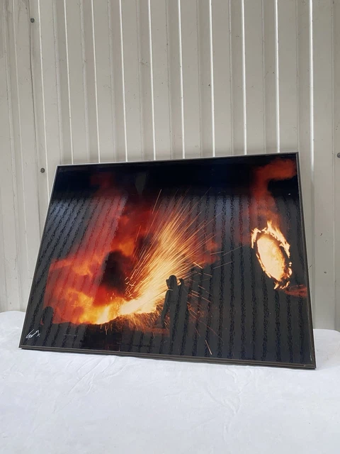 CADRE PHOTO BERNARD Flamion 1970 Usine Aciérie Sidérurgie Sollac De ...