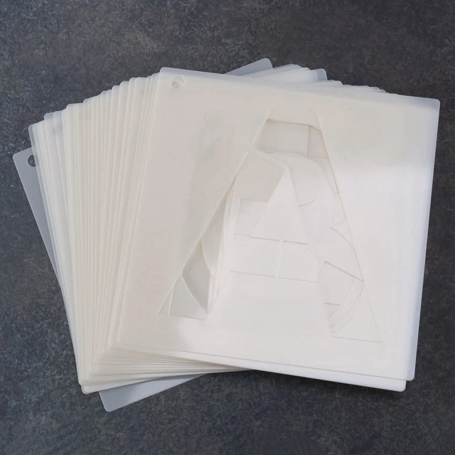 LETTER STENCILS FOR Painting on Wood 108 Pcs Letter and Number ...