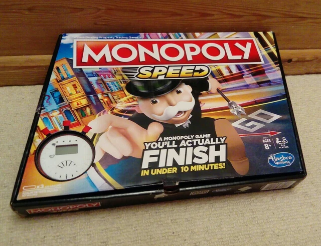 MONOPOLY SPEED BOARD Game Play Monopoly in meno di 10 minuti *CONTENUTO ...