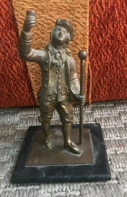RARE ANCIENNE STATUE Bronze Homme Confrérie De Vin Belle Patine EUR 79 ...