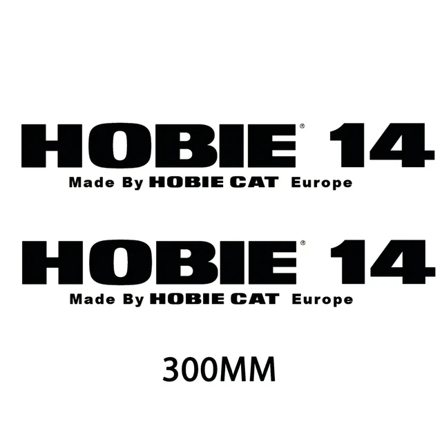 HOBIE CAT 14 Made Europe BOATS LOGO 300mm 12 INCH VINYL DECAL / STICKER ...