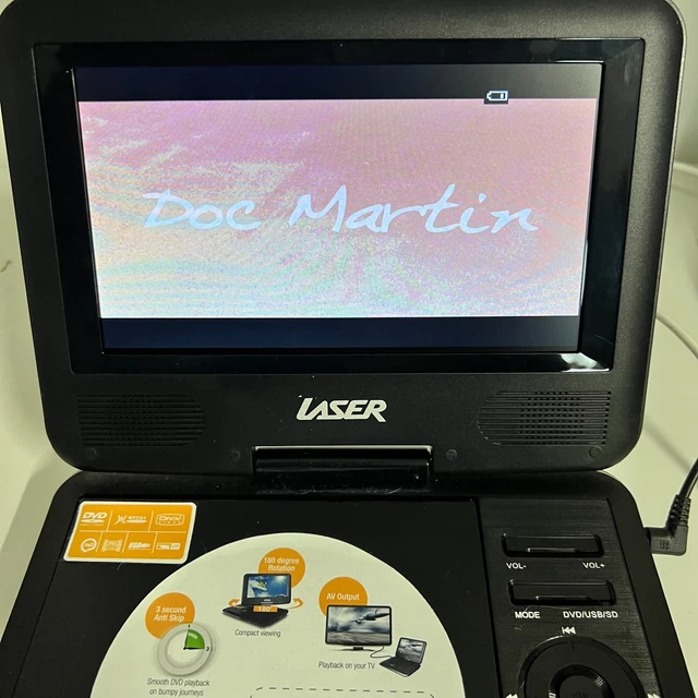 LASER 7& PORTABLE DVD Player Multi-Region DVD-PT-7B Black $57.06 ...