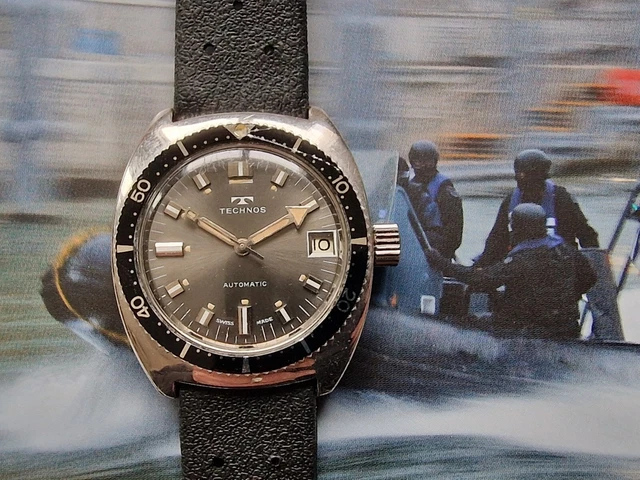 MONTRE DE PLONGÉE TECHNOS automatic vintage EUR 159,00 - PicClick FR