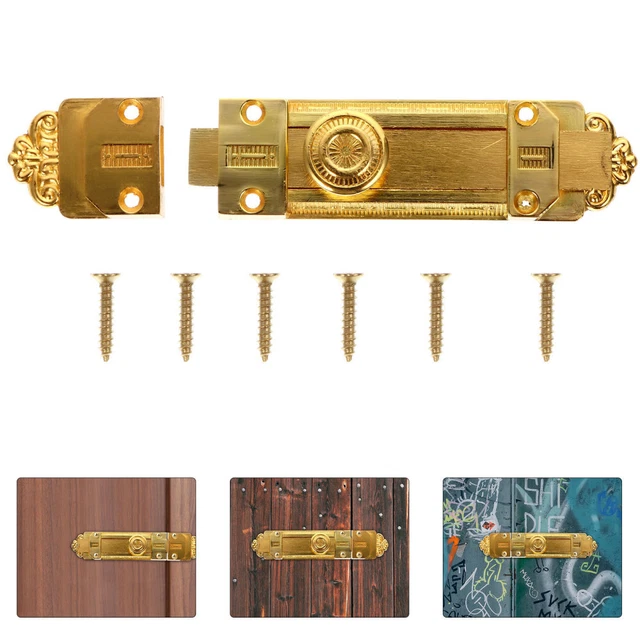 SECURITY LOCKS SLIDE Bolt Vintage Furniture Sliding Old Fashioned £7.19 ...