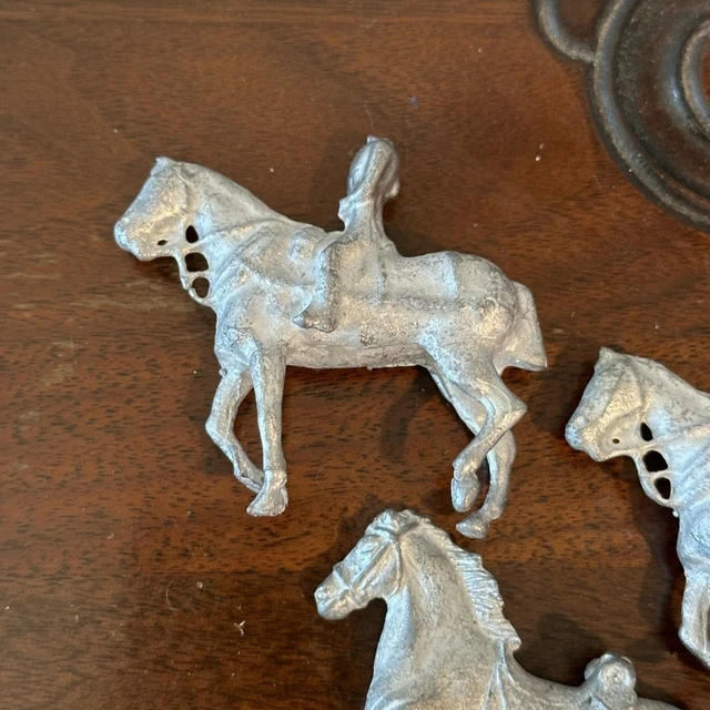 VINTAGE METAL TOY Horse and Rider Figurines (Set of 3) $75.00 - PicClick CA
