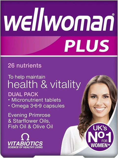 MULTIVITAMINS FOR WOMEN, Wellwoman Tablets Plus Omega 3-6-9 ...