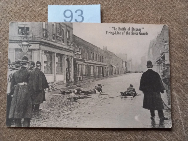MILITARY. THE BATTLE of Stepney. East End Siege. Valentines series ...