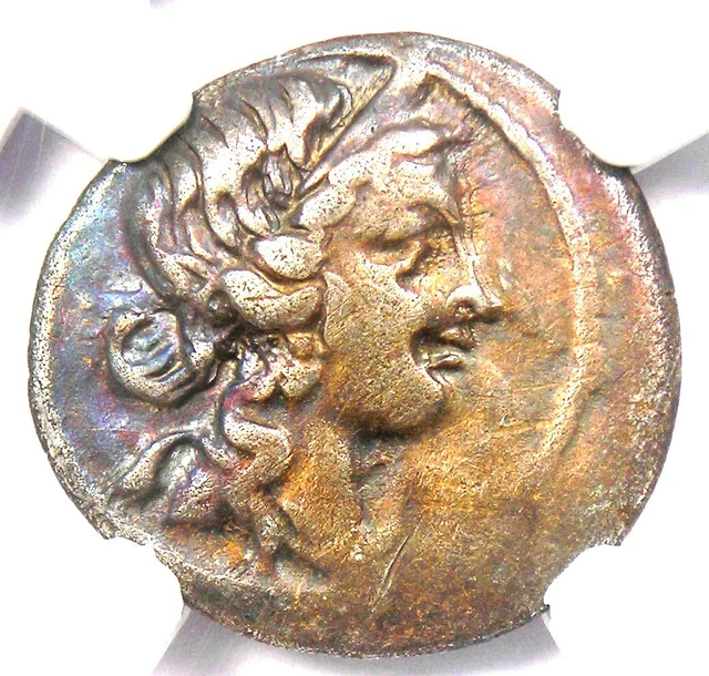 JULIUS CAESAR AR Denarius Silver Venus Roman Coin 46 BC - Certified NGC ...